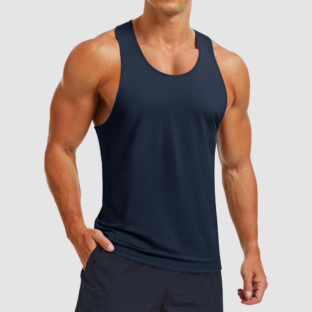 Men's Quick Dry UPF 80+ Athletic Y-Back Summer Tank - MAGCOMSEN
