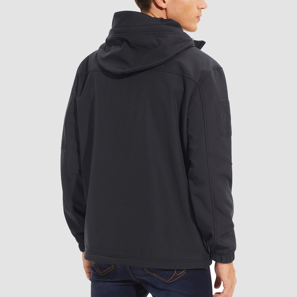 Men's Tactical Jacket - 6 Pockets Fleece Lined Water-Resistant - MAGCOMSEN