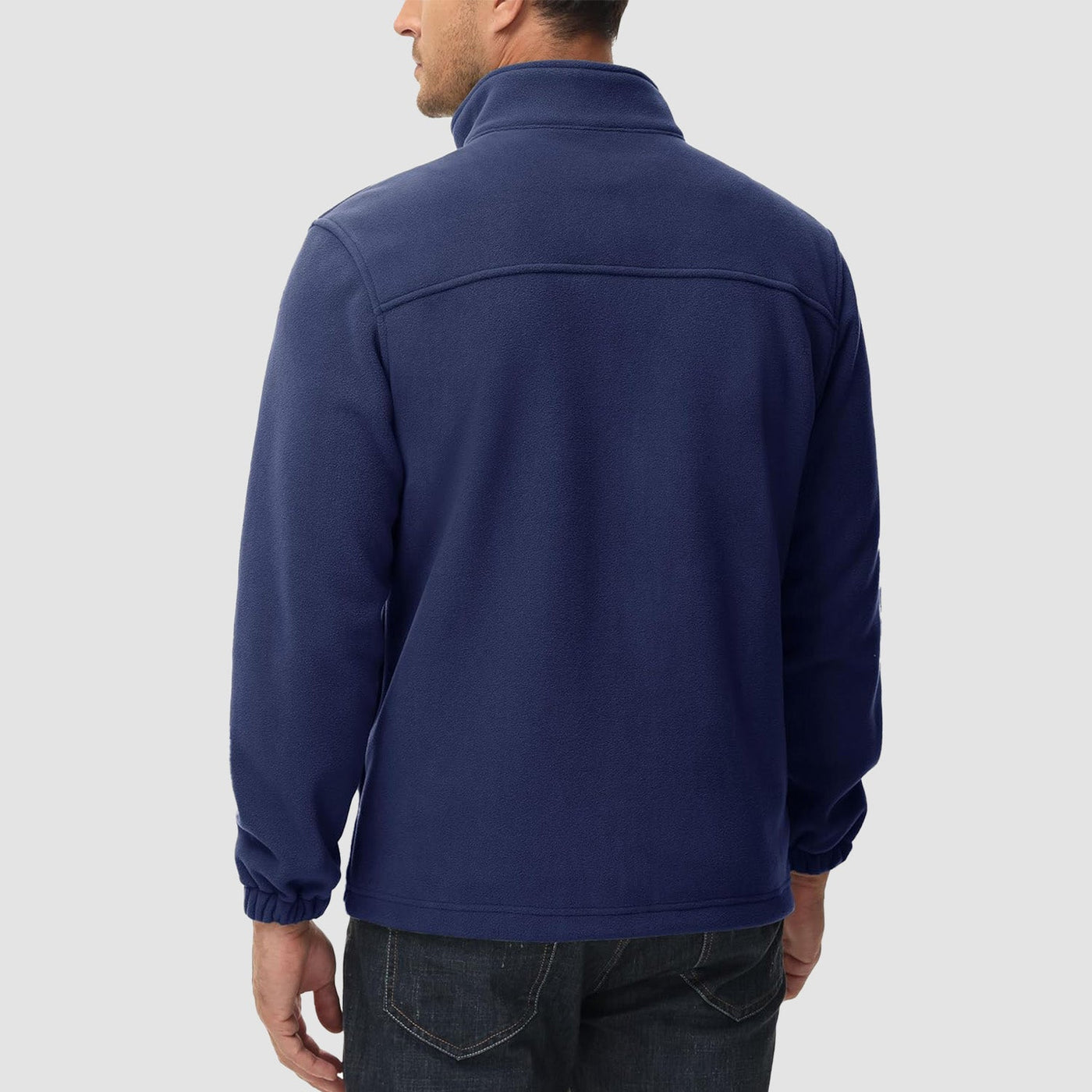 Men's Winter Zip Up Polar Fleece Jacket Athletic Tactical Hiking ...